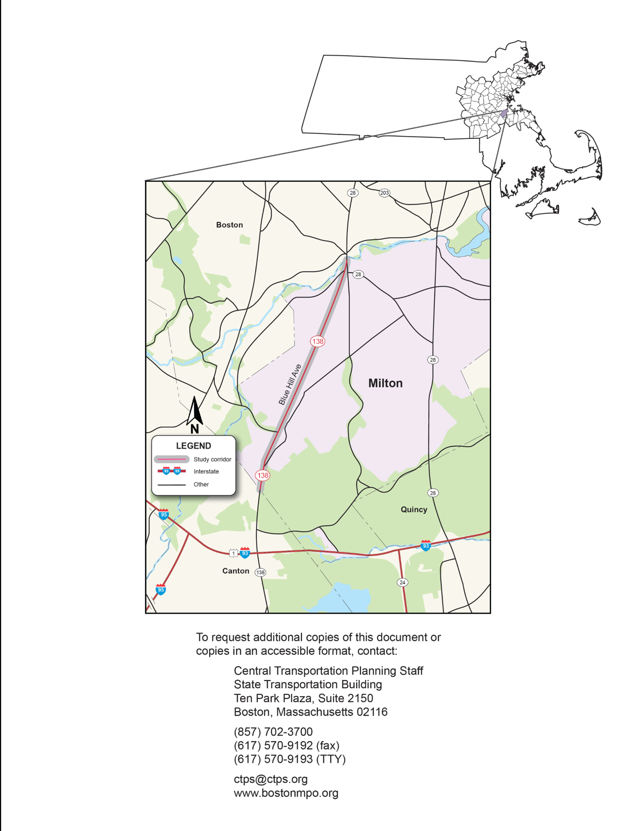 Route 138 Priority Corridor Study Milton, MA