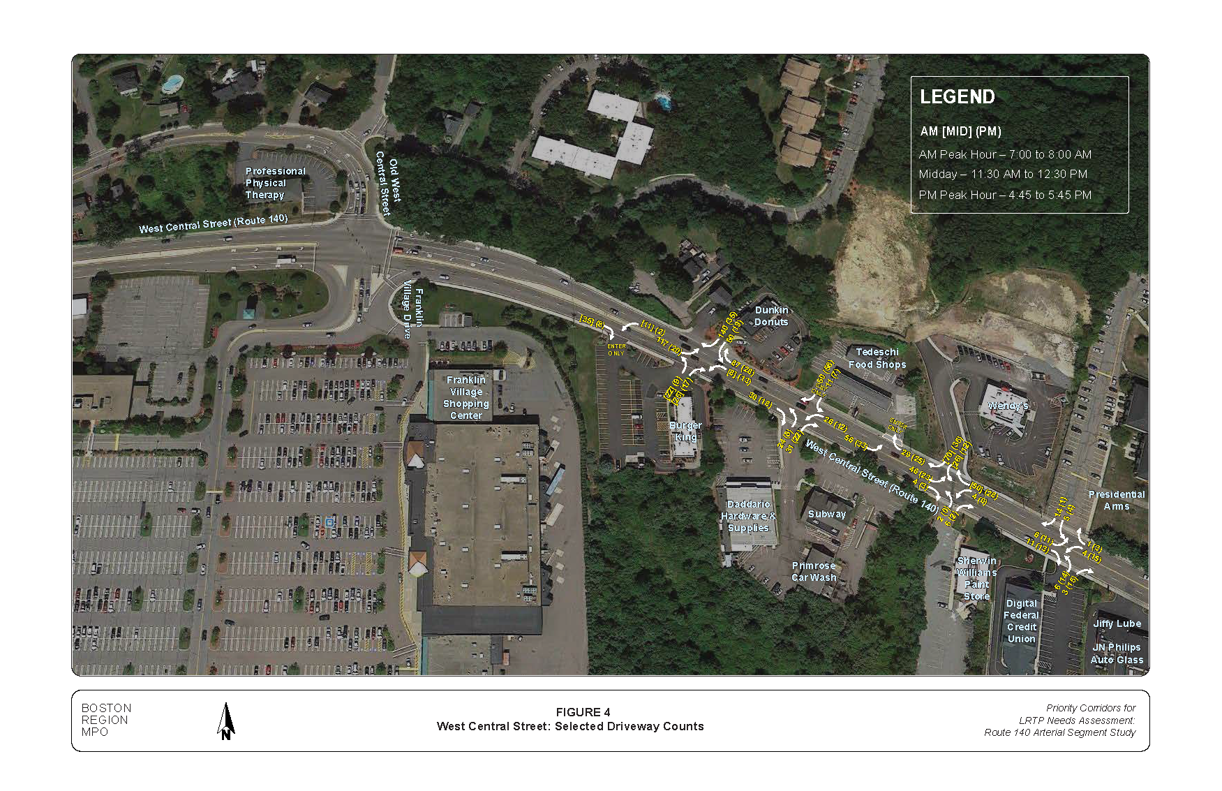 MEMO: Route 140 Arterial Segment Study in Franklin